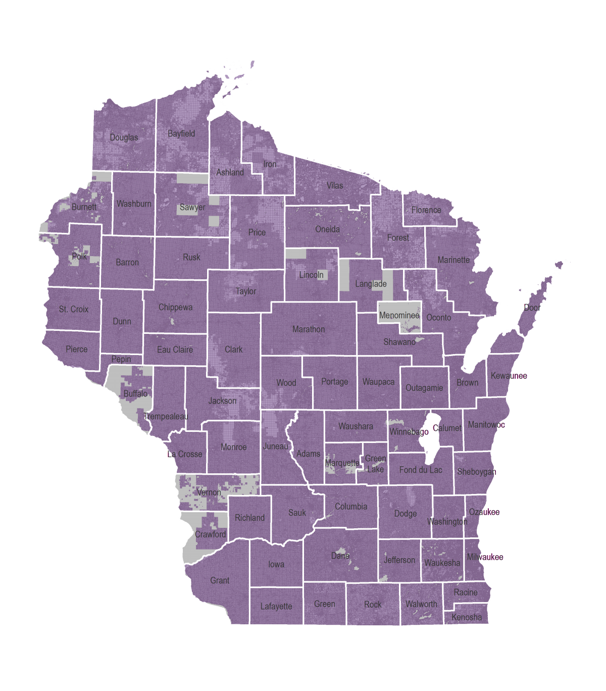 Version 1 statewide parcel database completed – State Cartographer's ...