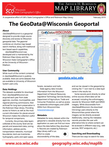 GeoData@Wisconsin – State Cartographer's Office – UW–Madison
