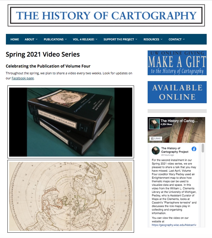 History of Cartography Project Launches New Video Series – State ...