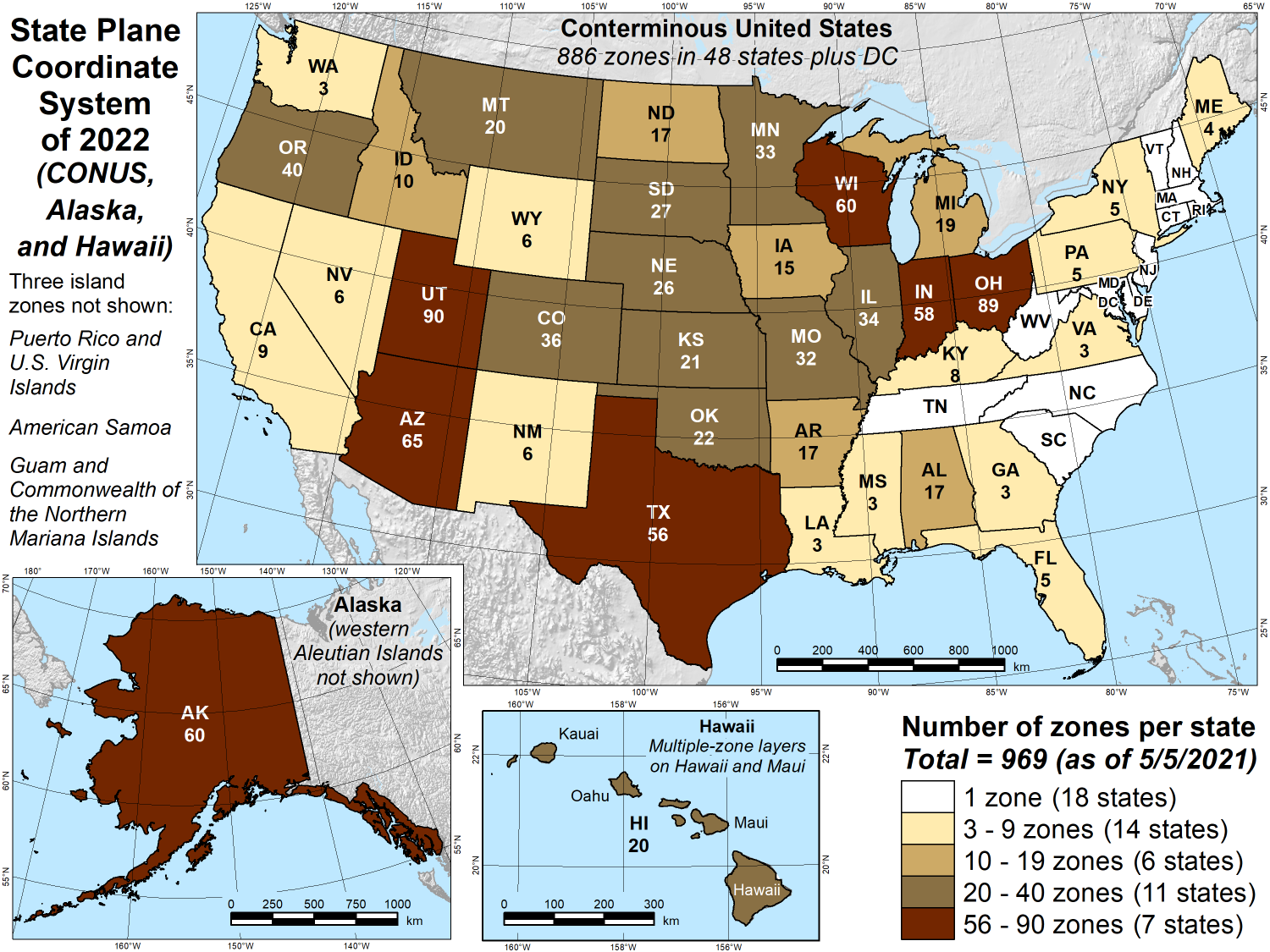 Update on State Plane Coordinate System 2022 – State Cartographer's ...