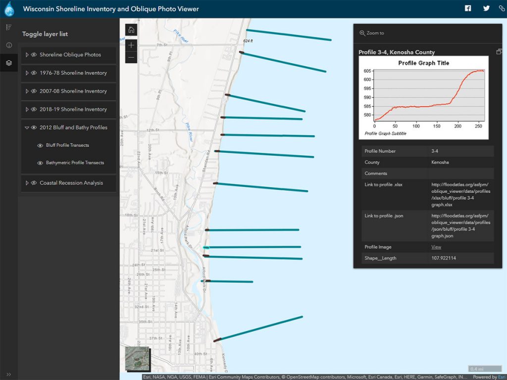 The Wisconsin Shoreline Inventory and Oblique Photo Viewer: An Effort ...