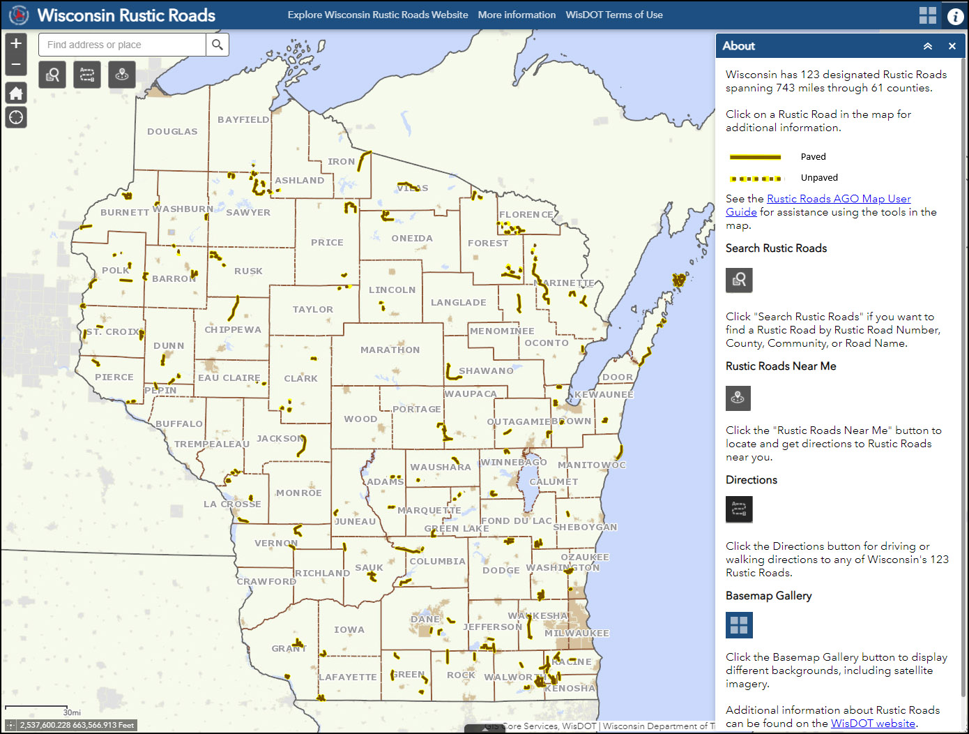 Wisconsin DOT Releases Rustic Roads Interactive Map – State ...