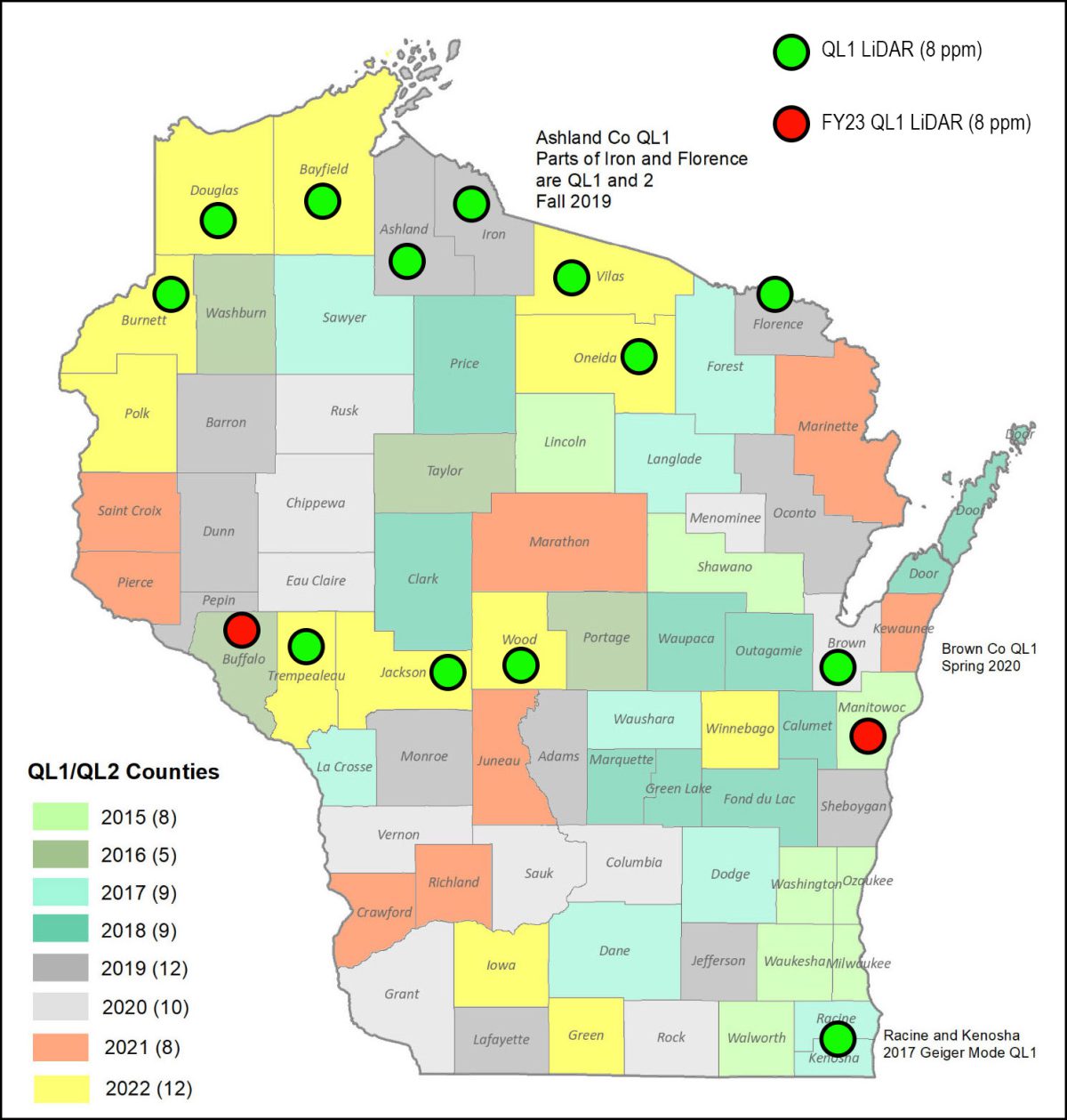 Wisconsin to achieve statewide publicly available LiDAR coverage in ...