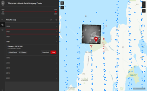 New Historic Aerial Imagery Finder Now Available – State Cartographer's ...
