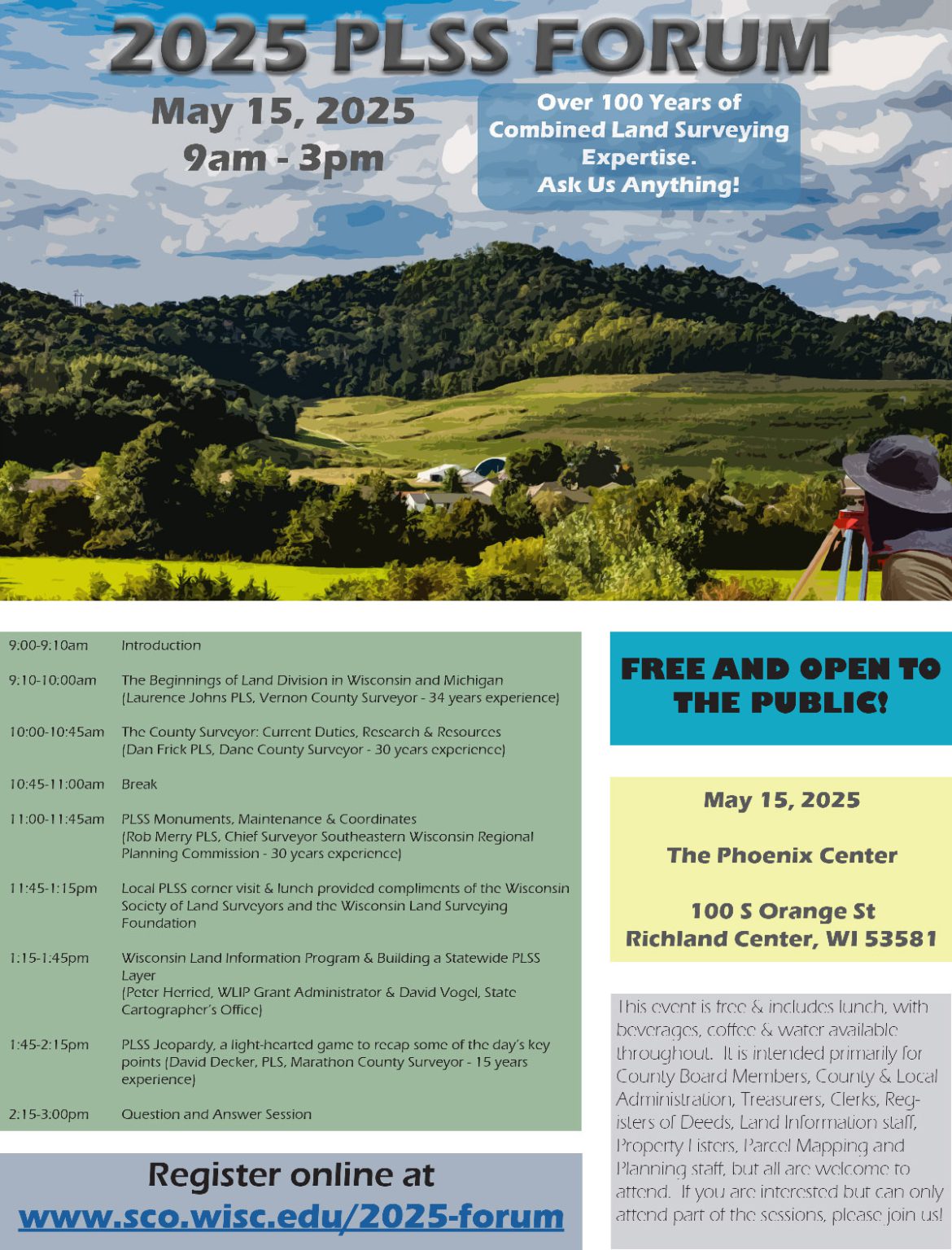 Registration open for 2025 PLSS Forum – State Cartographer's Office ...
